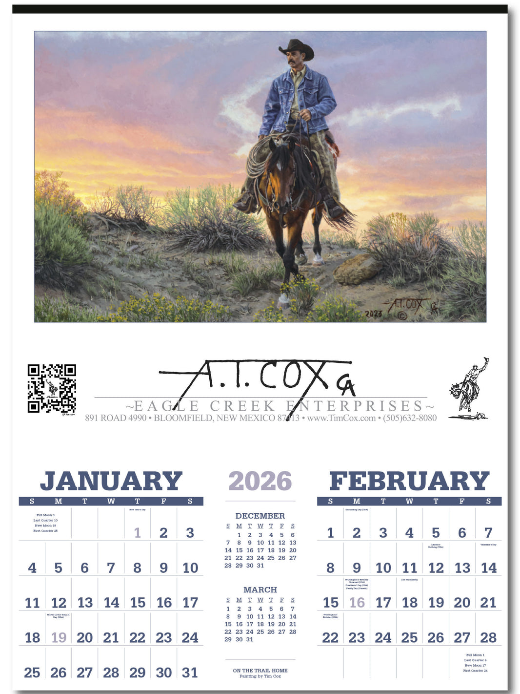 Calendars Of Paintings | Tim Cox Fine Art