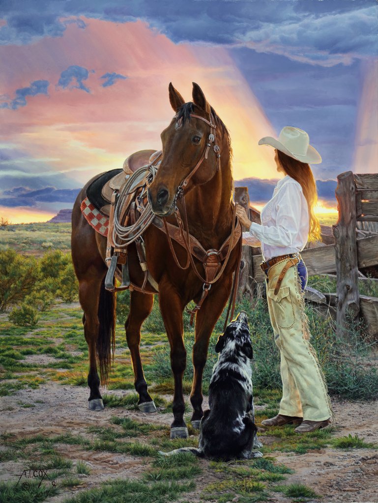 Tim Cox Fine Art | Western Paintings | Cowboy Horse Paintings